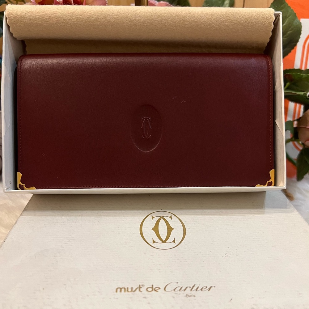 Cartier Long Wallet With Kiss-Lock & Flap - Gem